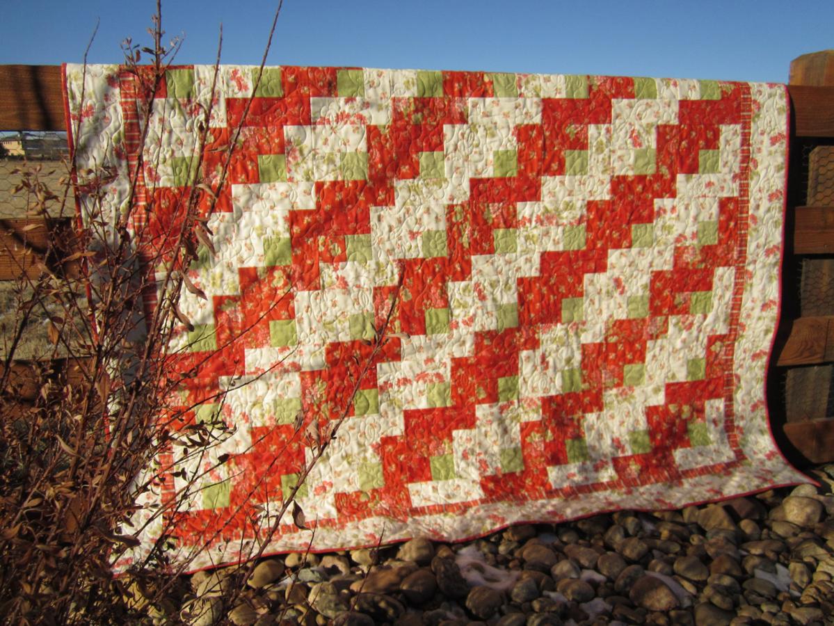 Handmade Quilt Floral Quilt, Lap Quilt, Patchwork Quilt on Luulla