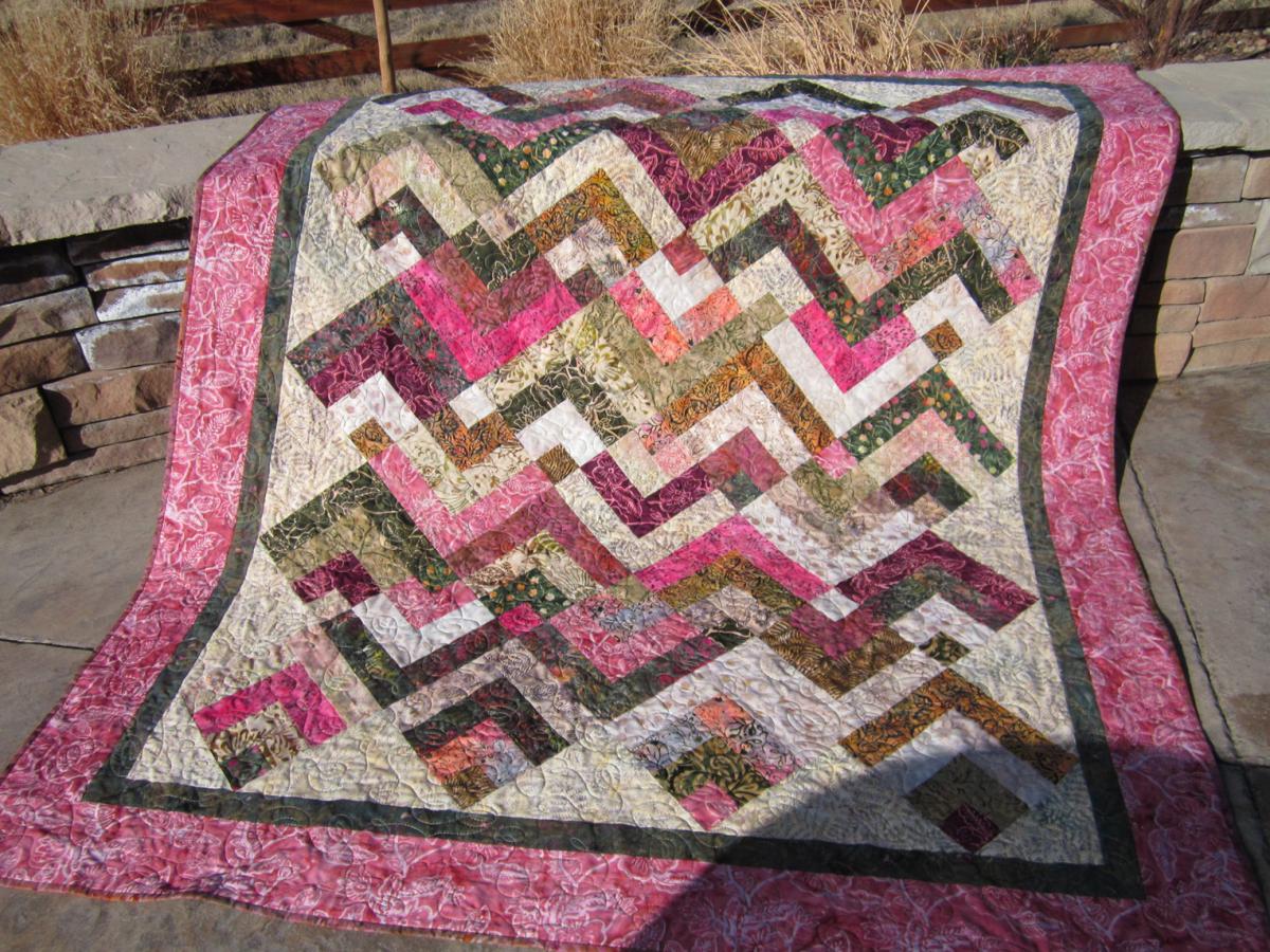 Batik Quilt Pink And Green on Luulla