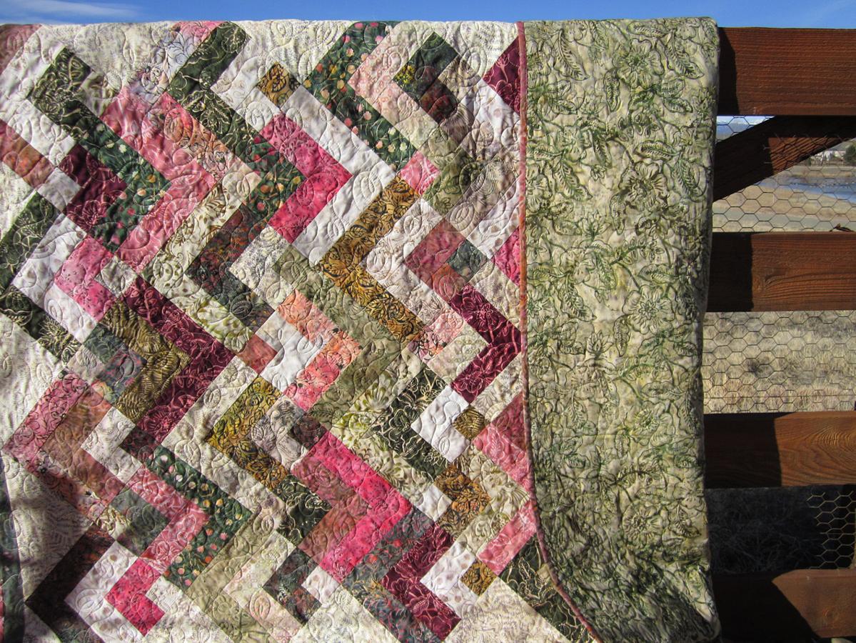 Batik Quilt Pink And Green on Luulla