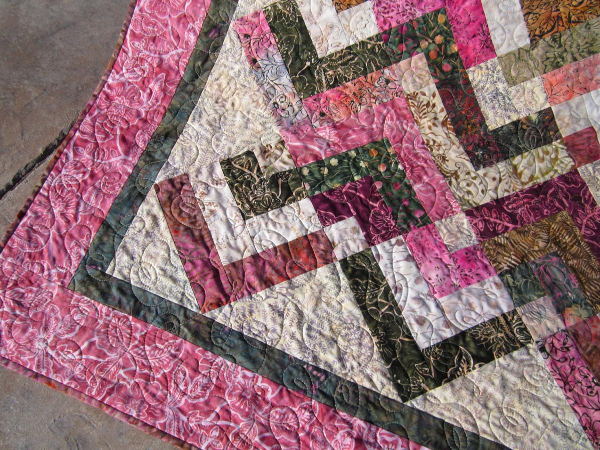 Batik Quilt Pink And Green on Luulla