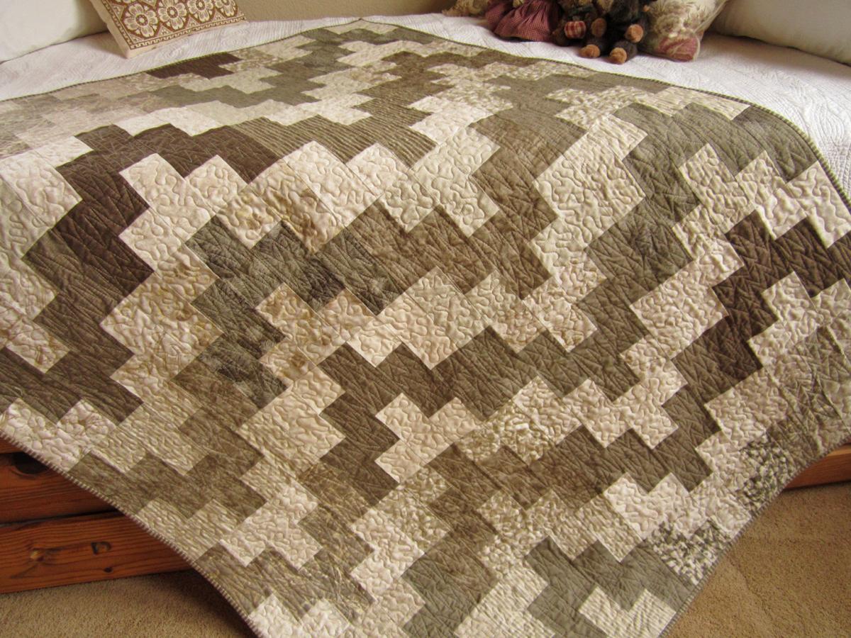 Patchwork Quilt Neutral Zigzag on Luulla