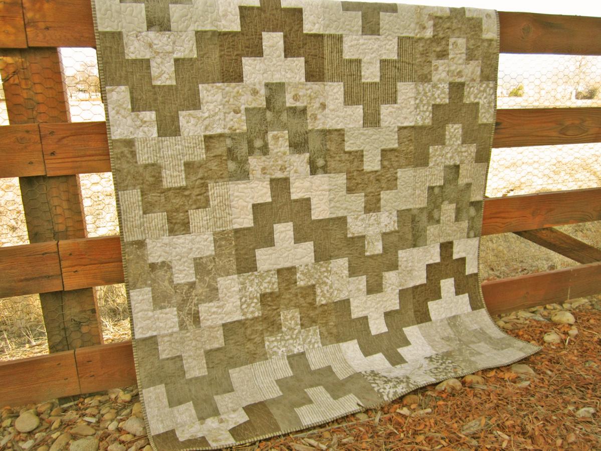 Patchwork Quilt Neutral Zigzag on Luulla