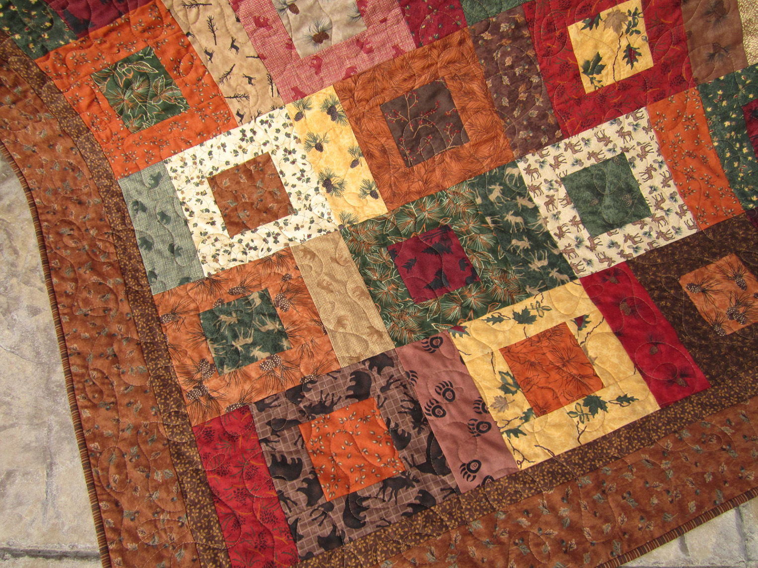 Mountain Patchwork Quilt on Luulla