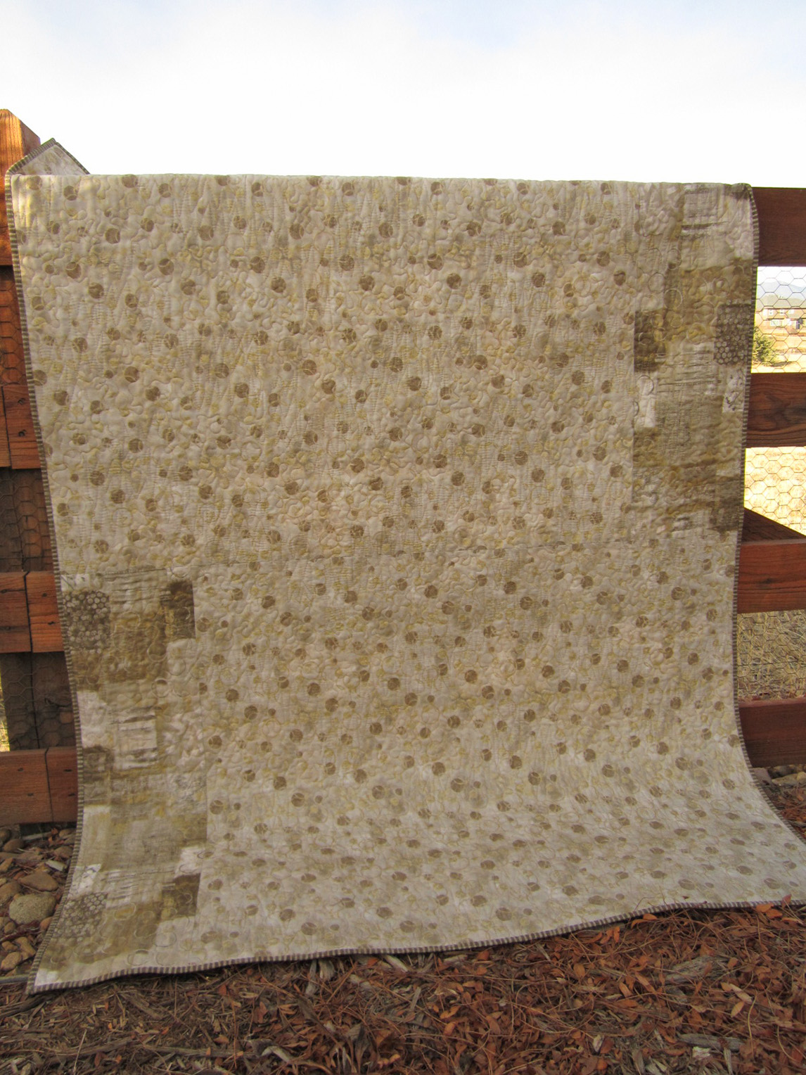 Patchwork Quilt Neutral Zigzag on Luulla