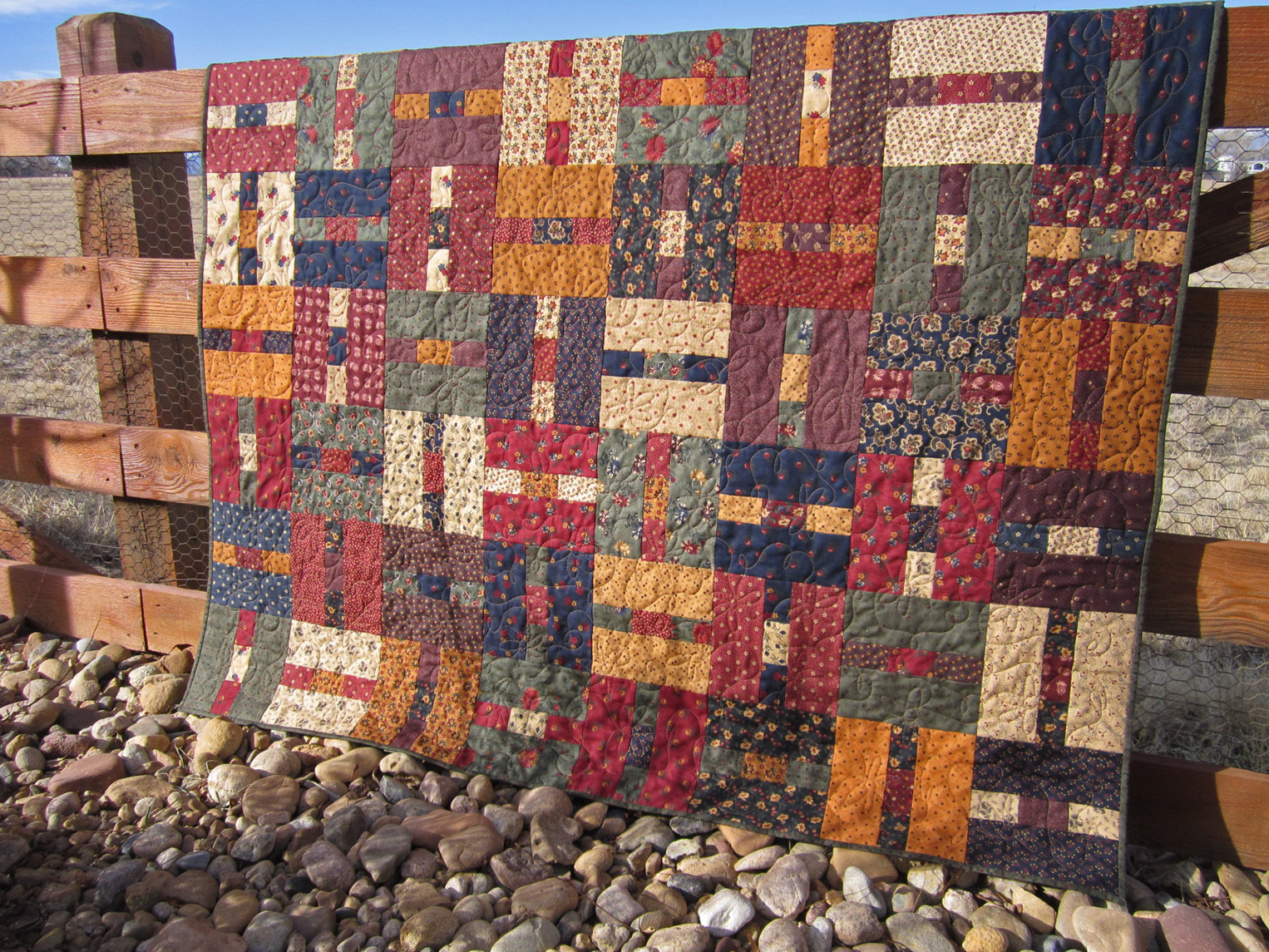 Handmade Patchwork Quilt On The Prairie on Luulla